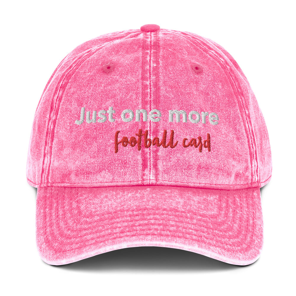 Just One More... Vintage Cotton Twill Cap Football – Sports Collectors ...